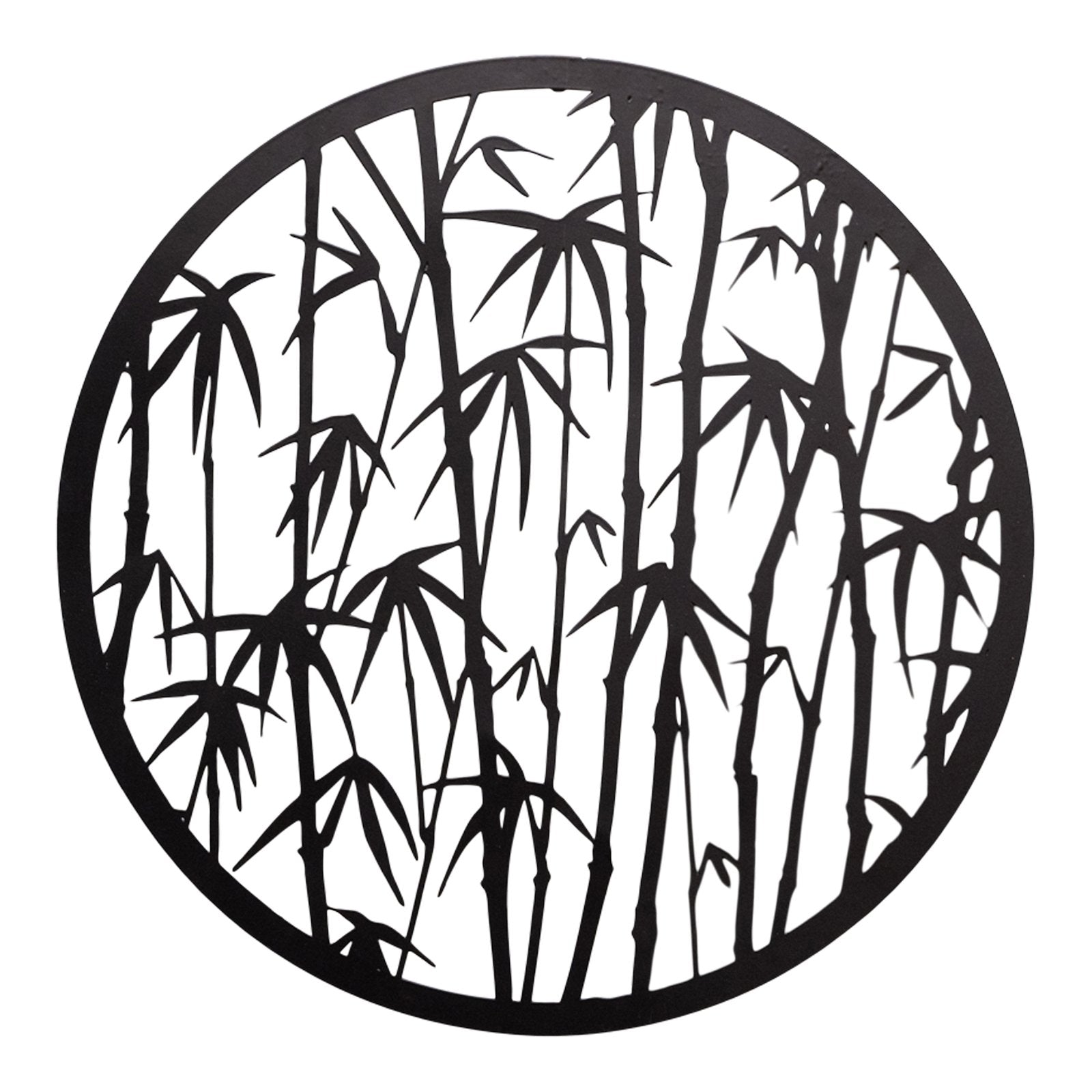 Natural Interiors Black Metal Bamboo Wall Decor – Snug Haven Homeware